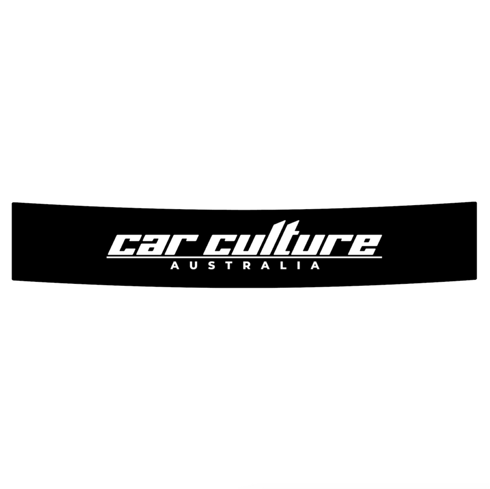 CCA Windscreen Banner - Black – Car Culture Australia